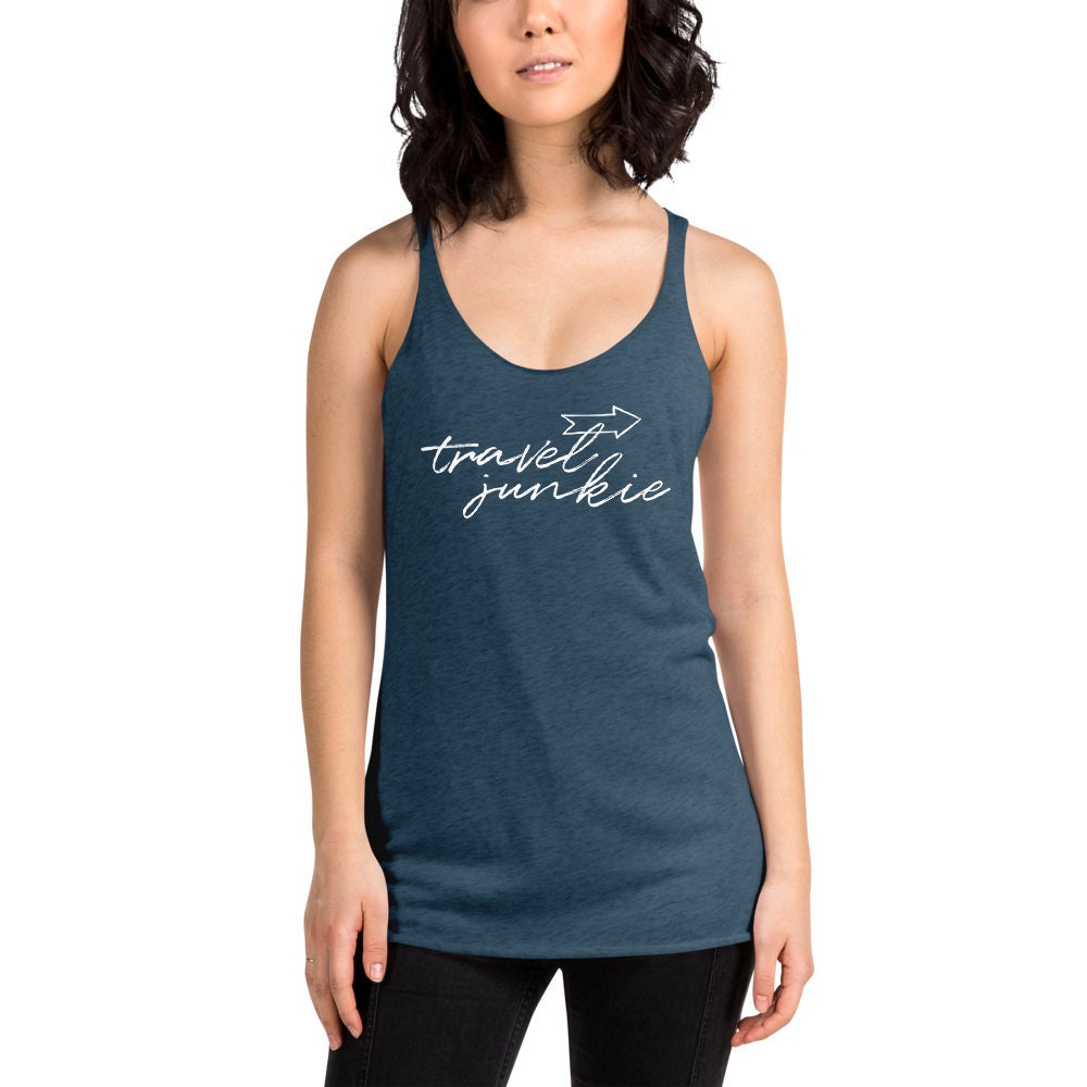 Cute Tank Top: Racer Back Tank Tops for Women. Travel Shirt | Etsy