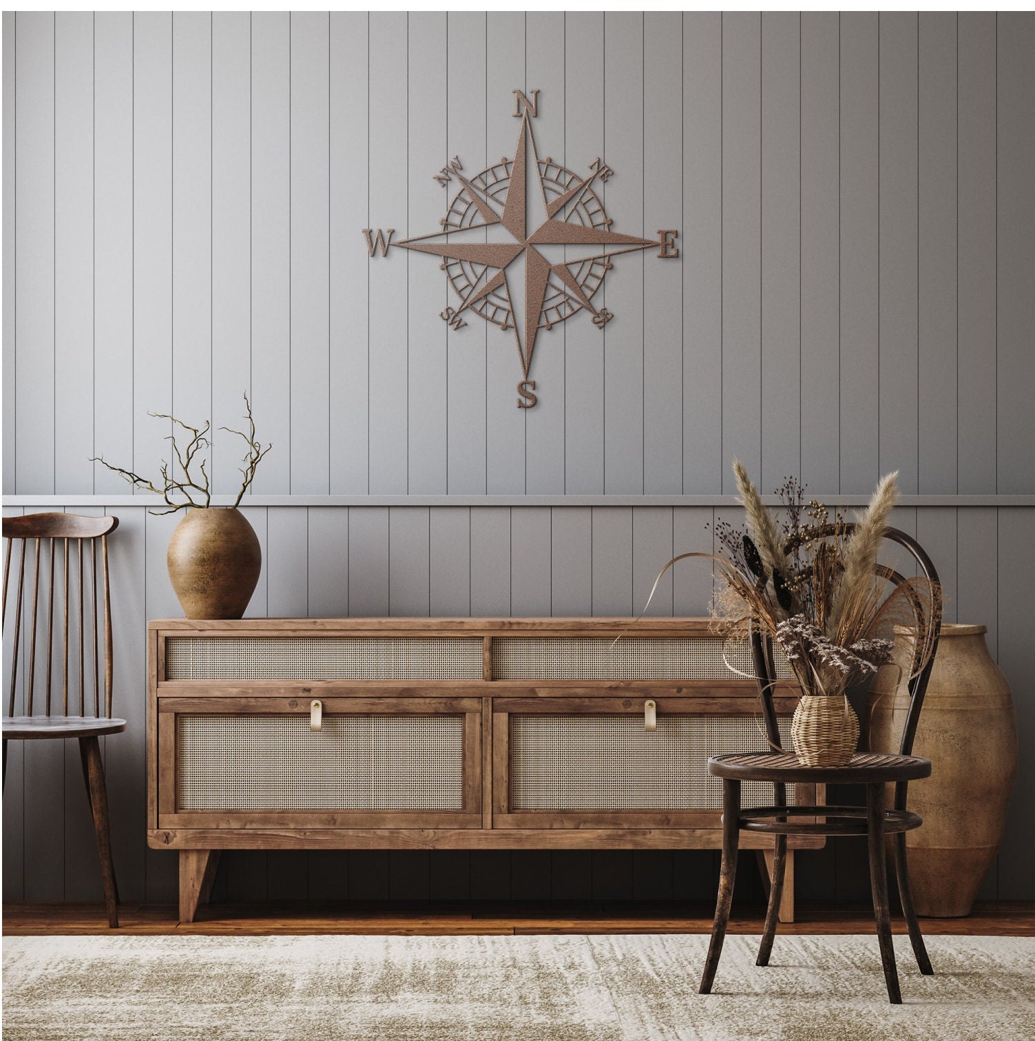 Compass Art Nautical Compass Wall Art Compass Rose Art - Etsy