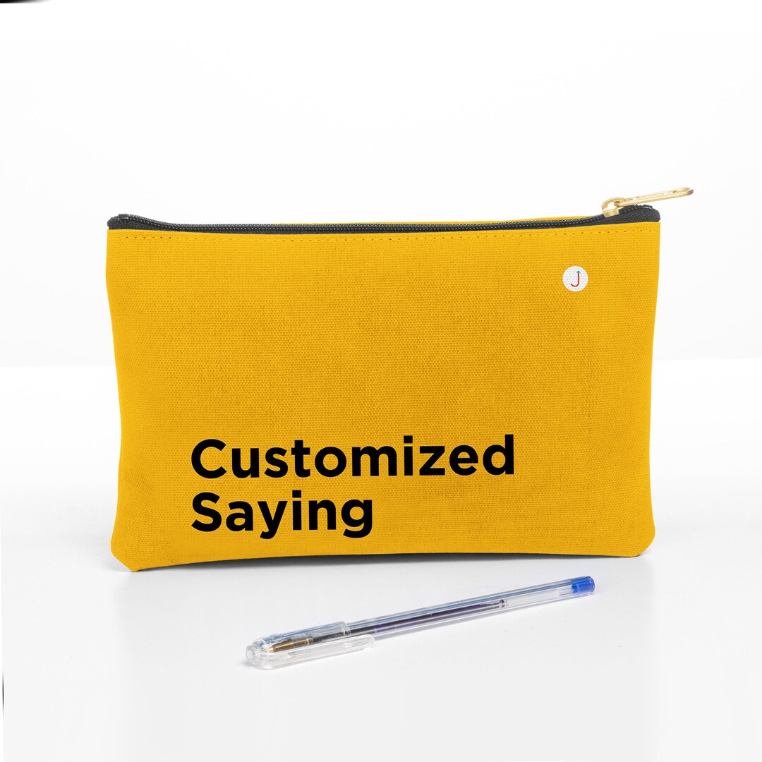 Custom Makeup Bags, PERSONALIZED Accessory Pouch w Flat or T-Bottom ...