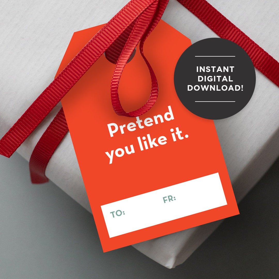 Printable Christmas Gift Tags Funny Holiday Gift Tags Instant - Etsy