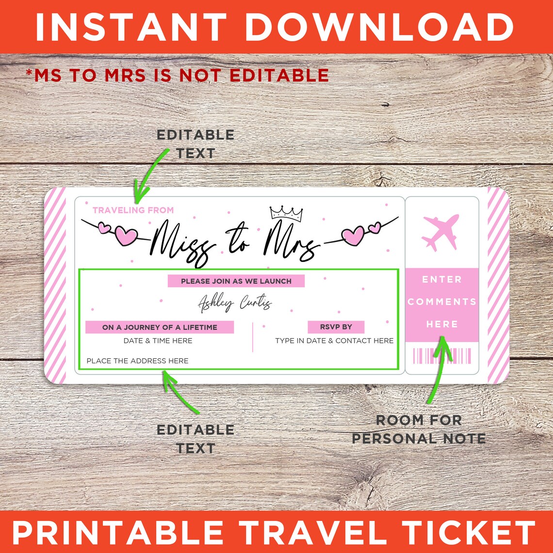 Custom Bridal Shower Invitations: Personalized Wedding Shower - Etsy