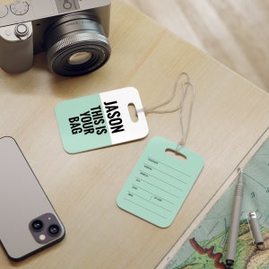 Stylish & Durable Custom Luggage Tags, Personalized Luggage Label ...
