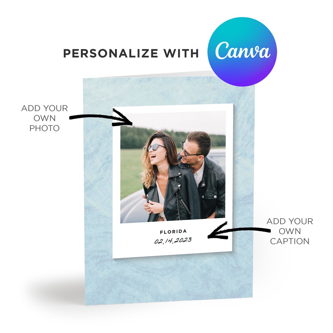 Personal Photo Greeting Cards, Printable Collection, Special Moment ...