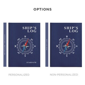 Custom Ship's Log, Nautical Notebook, Personalized Captain's Log Book ...