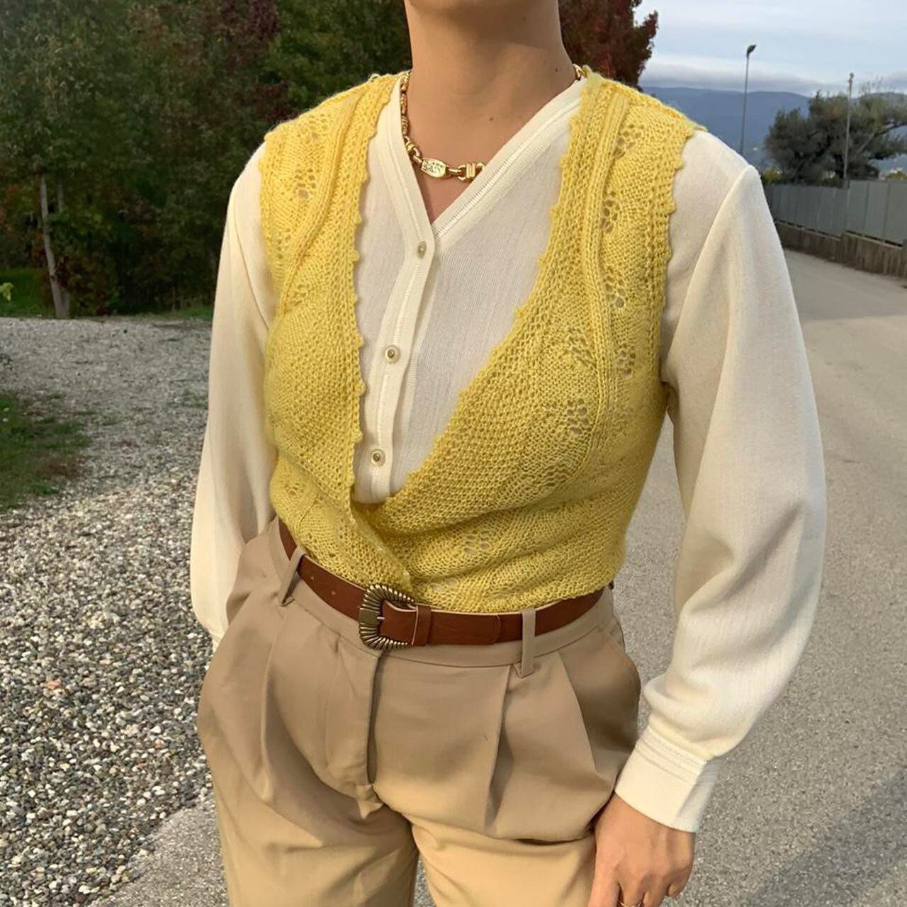 Mustard Vest - Etsy