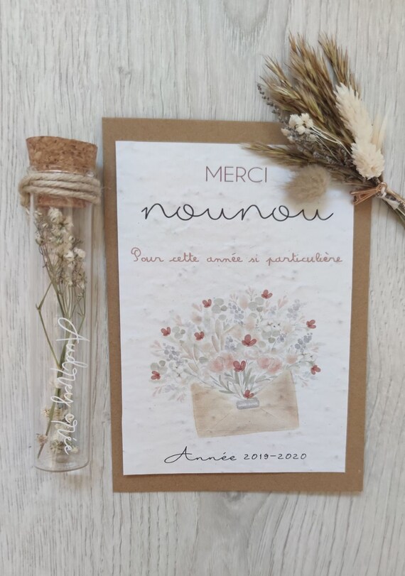 Carte à planter merci nounou merci nounou carte merci - Etsy France