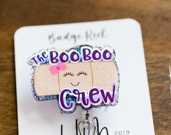 The Boo Boo Crew Badge Reel, Medical Badge Reel, Nurse Badge Reel, RN ...