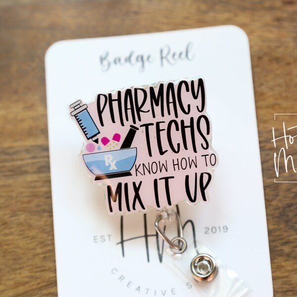 Pharmacy Tech Badge - Etsy