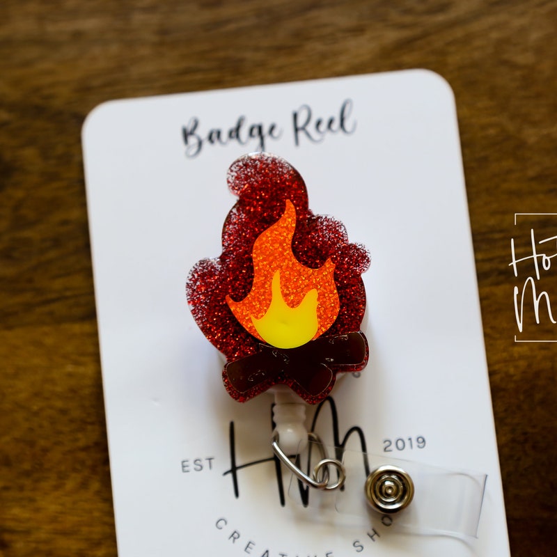 Campfire Badge - Etsy