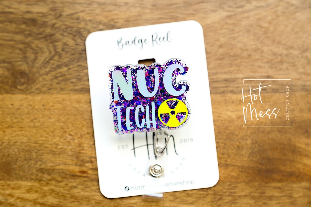 NUC Tech Badge Reel, Nuclear Medicine ID Holder, Nuc Med Tech ...