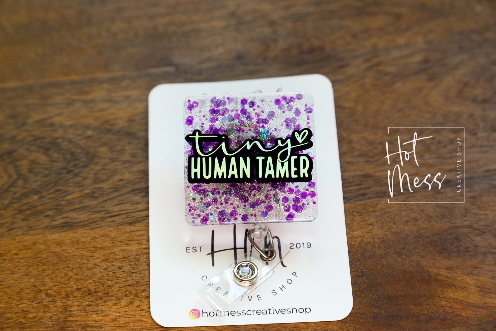 Tiny Human Tamer Badge Reel, Tiny Human Tamer ID Holder ...
