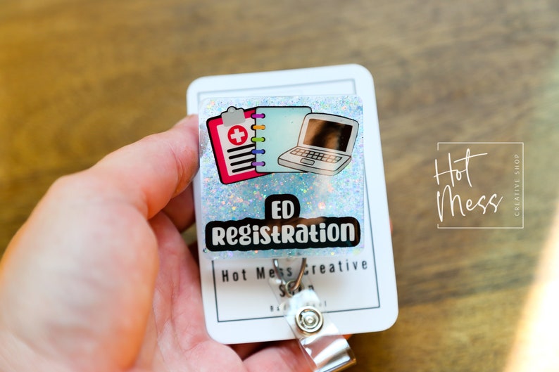 ED Registration Badge Reel, Office Badge Reel, ER Id Holder, ED ...