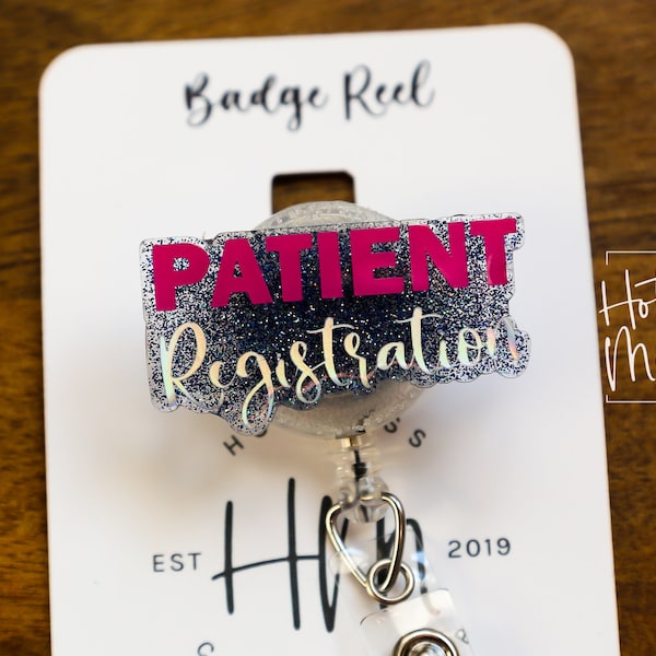 Patient Registration Badge Reel - Etsy