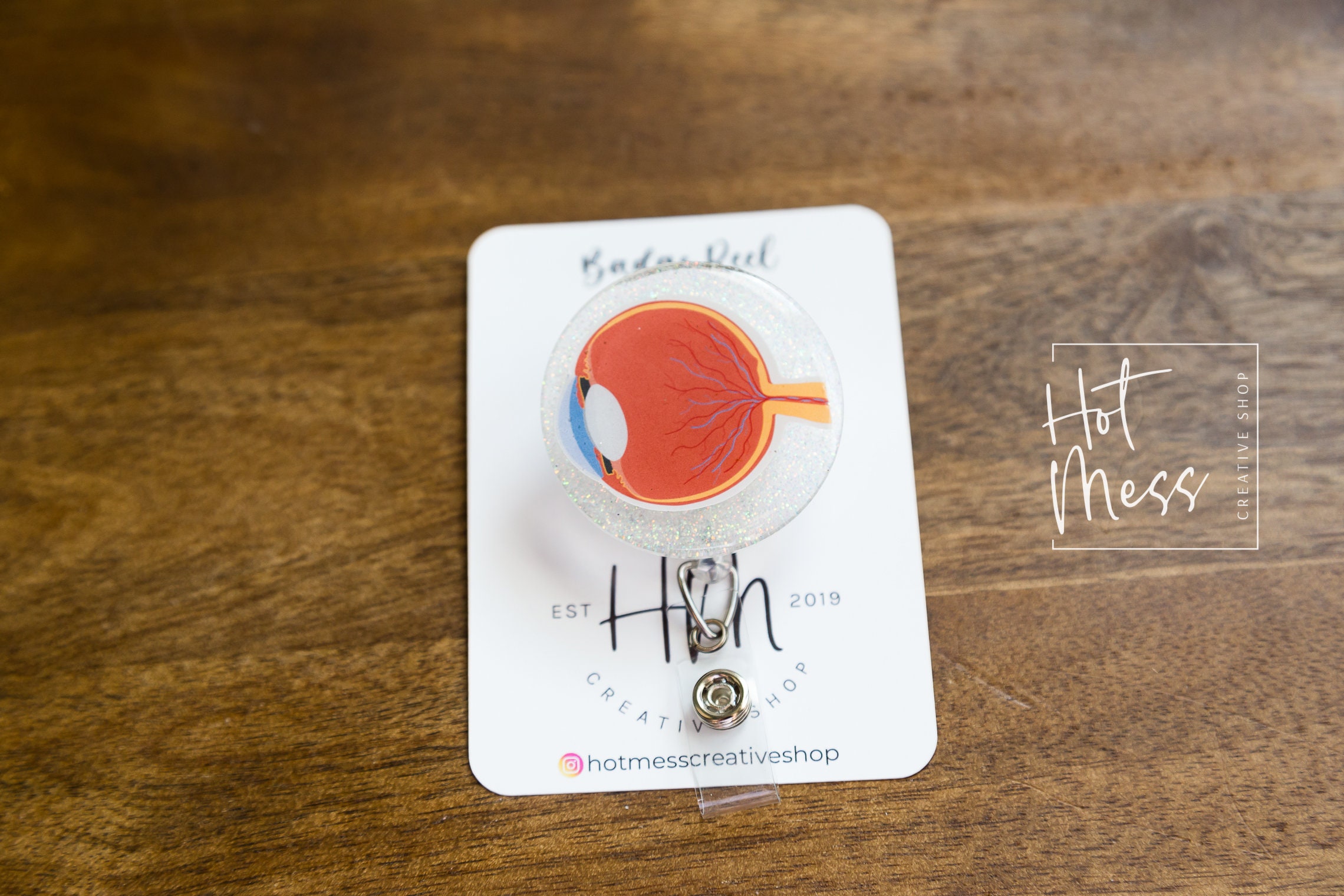 Anatomical Eye Badge Reel Ophthalmology Optometrist Doctor - Etsy