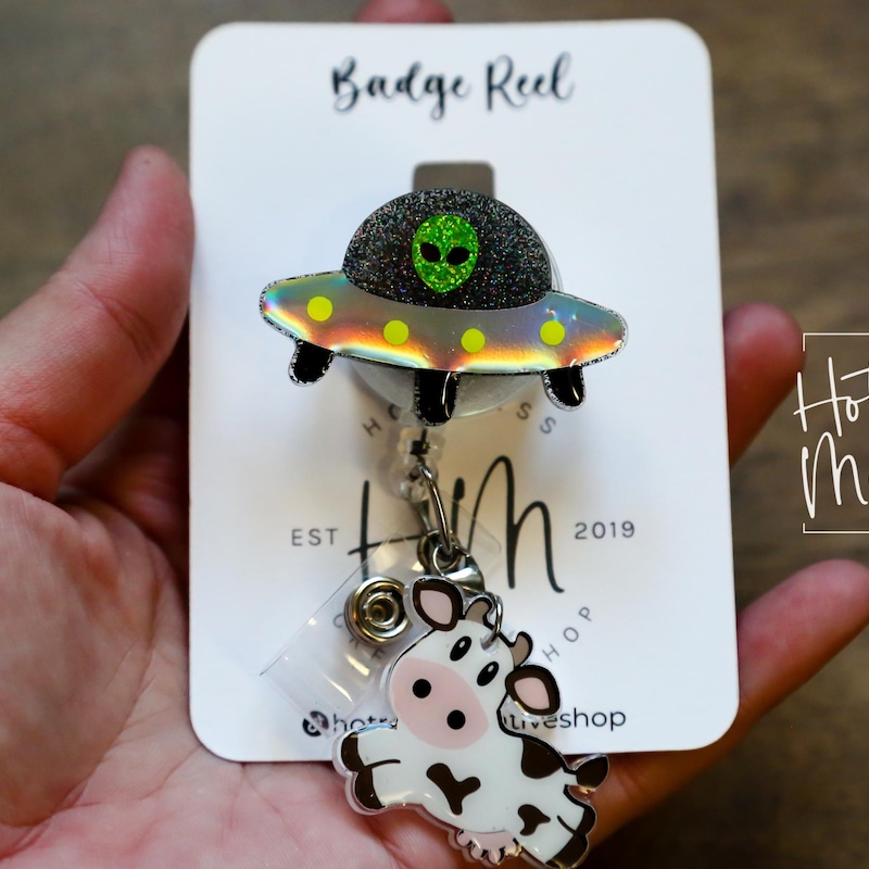 Id Badge Reel Alien - Etsy
