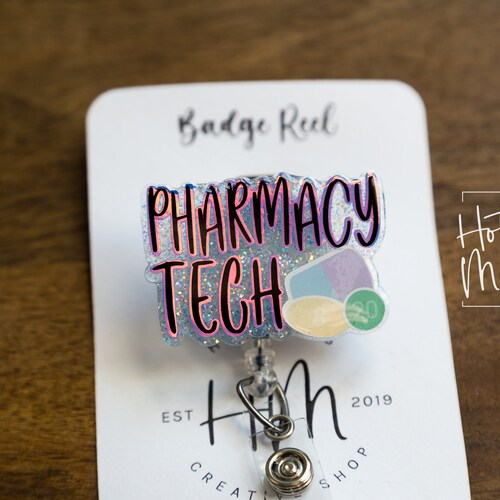 Pill Bottle Badge Reel Pharmacist Badge Reel Nurse Badge - Etsy