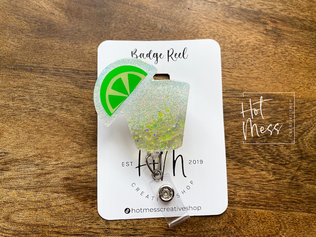 Margarita Badge Reels, Tequila Shot ID Holder, Bartender Badge Reel ...
