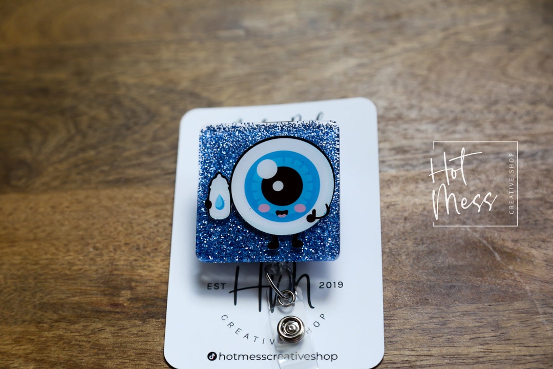 Cute Eye Doctor Badge Reel, Ophthalmology, Optometrist, Doctor Office ...