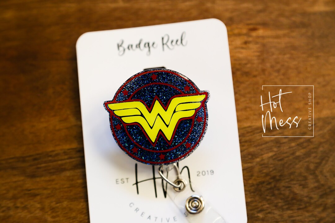 Super Hero Badge Reel, Personalized Badge Reel, Hospital Nurse Gift ...