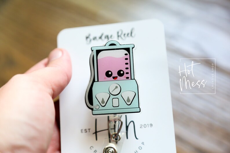 Embalming Machine Badge Reel, Dark Humor Mortician ID Holder - Etsy
