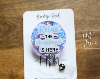 Housekeeper Badge Reel - Etsy