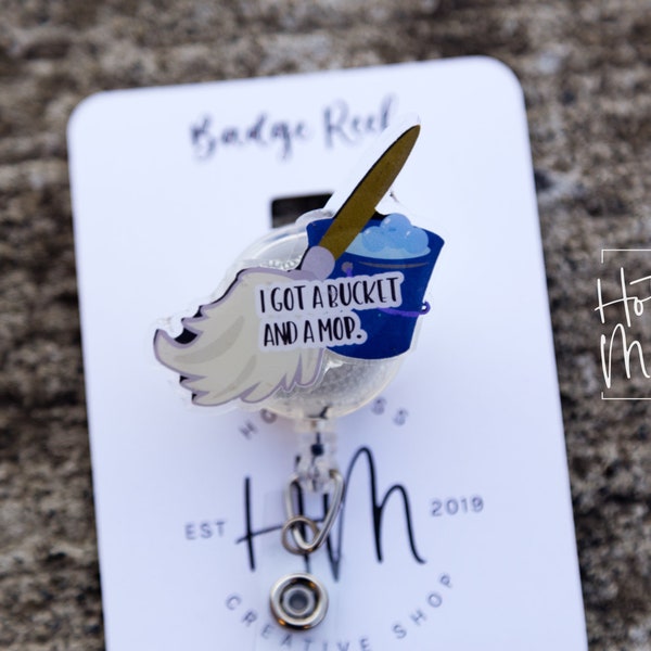 Housekeeping Badge Reels - Etsy