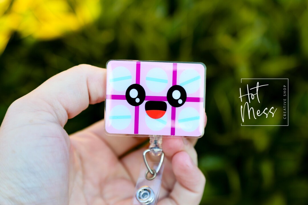 Pill Pack Cute Badge Reel, Pharmacy Badge Reel, Retractable Badge ...