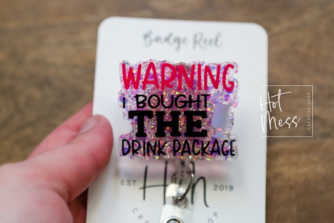 Warning I Bought the Drink Package Cruse Lanyard, Personalized Cruise ...