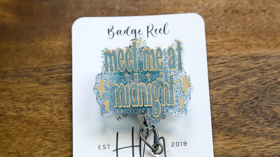 Meet Me at Midnight Badge Reel, New Years Badge Reel, Funny Badge Reel ...