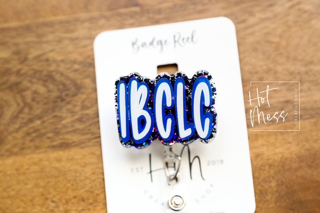 IBCLC Badge Reel, Lactation Consultant Retractable Lanyard ...