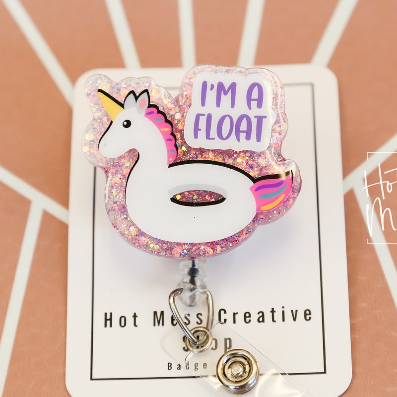 Float Badge Reel Nurse - Etsy
