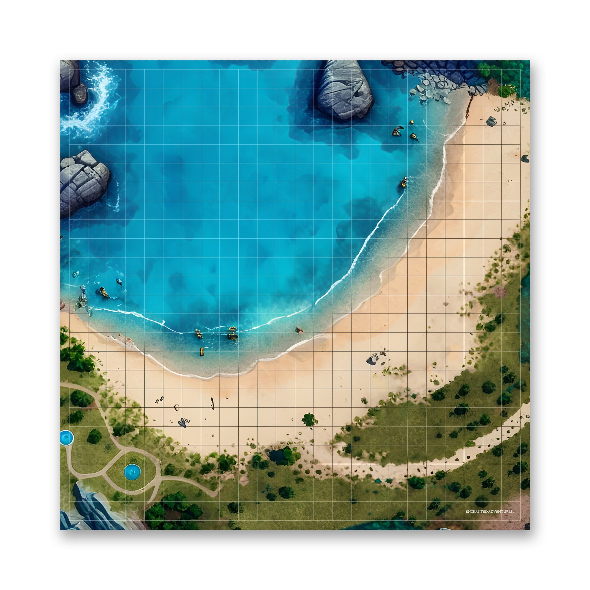 Dnd Cloth Battle Maps Beach Size L/M/S - Etsy