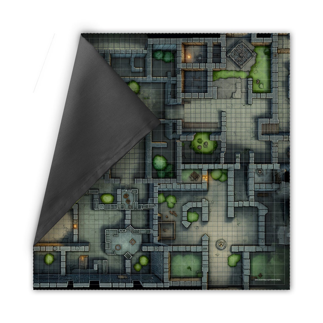 Dungeon Map, Dnd Cloth Battle Map, Size L - Etsy UK