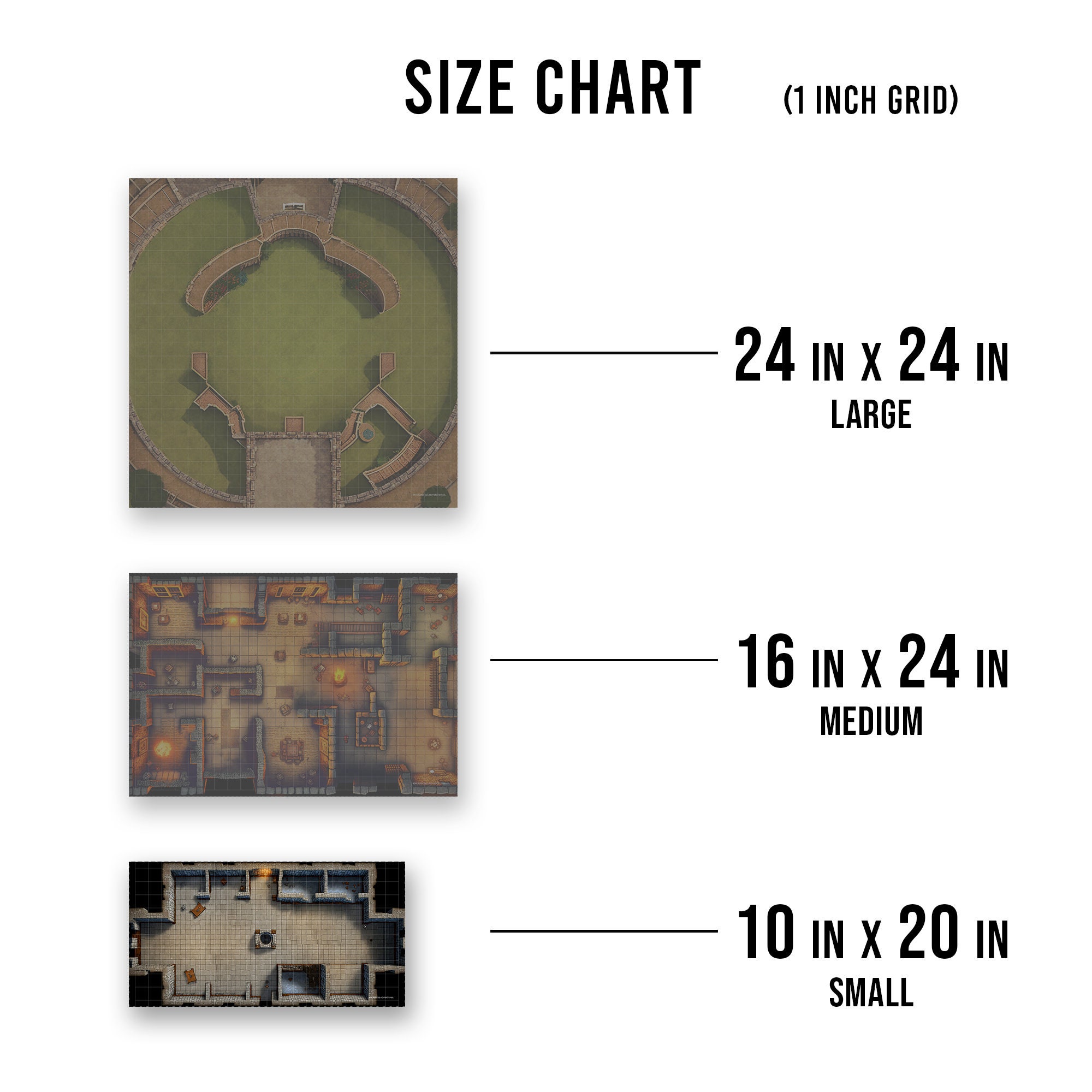 Dnd Cloth Battle Map, Dungeon Room Size S - Etsy