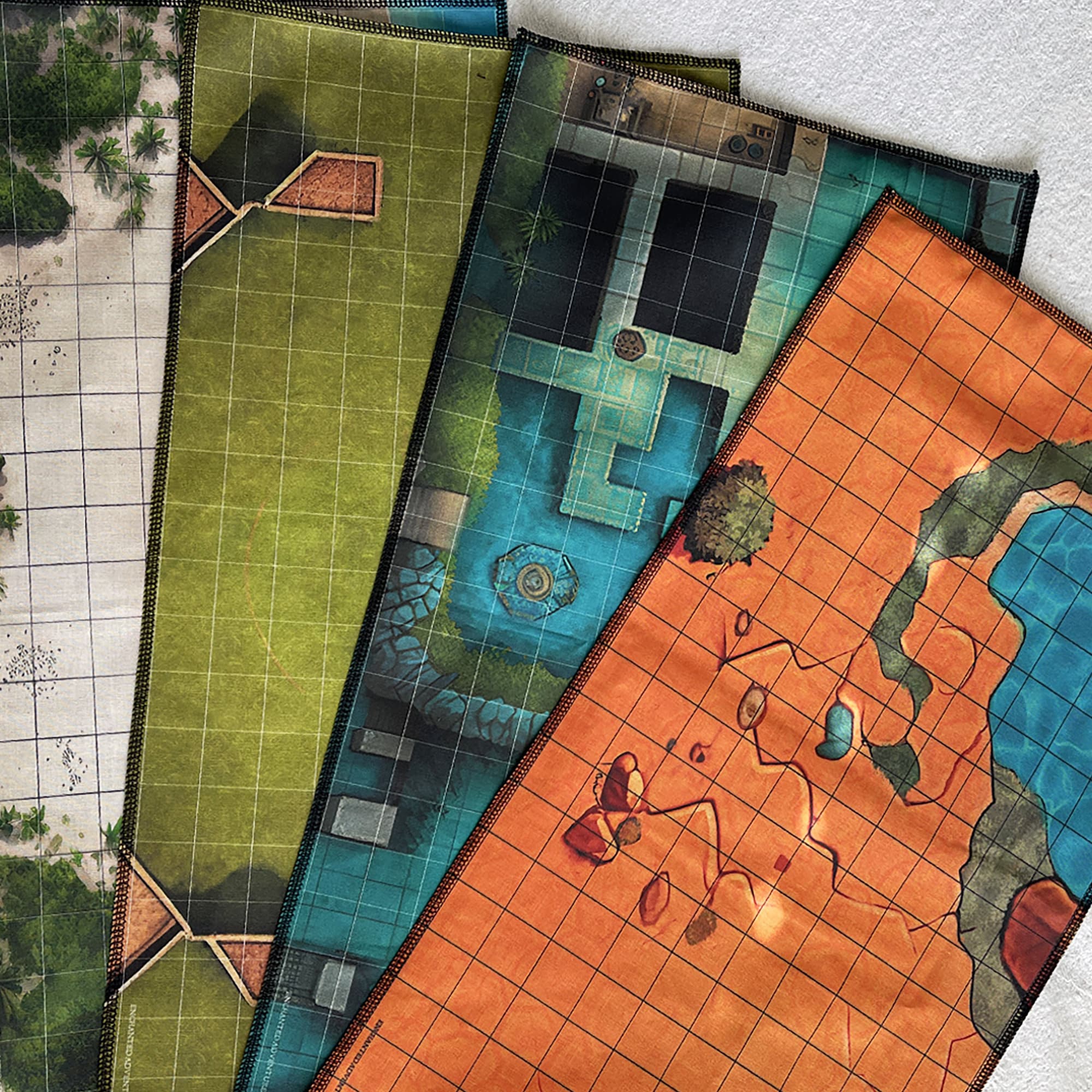 Dnd Cloth Battle Map, Atlantis Dungeon Size L/M/S - Etsy