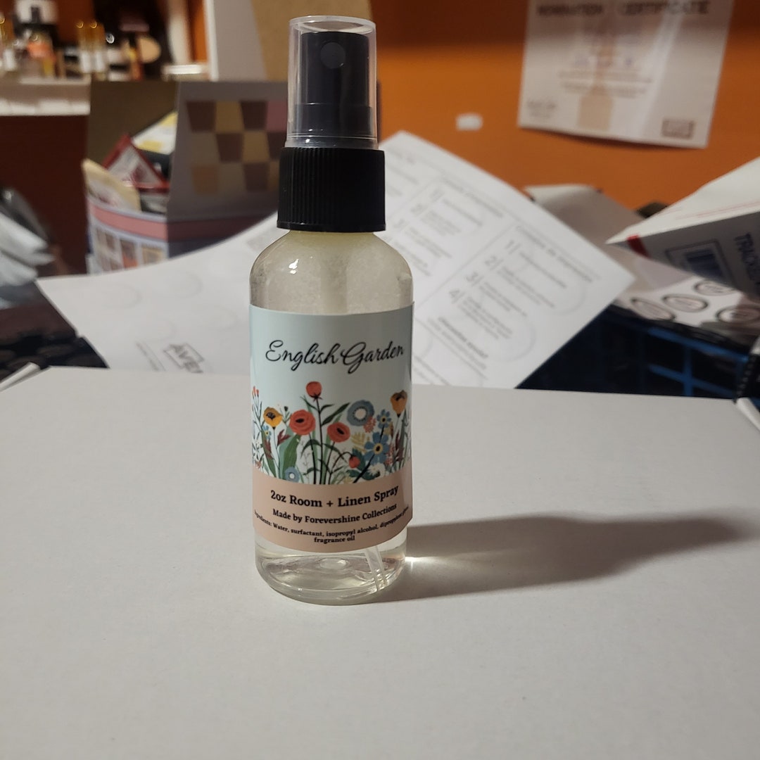 2oz English Garden Room Spray Floral Scented Spray Linen - Etsy