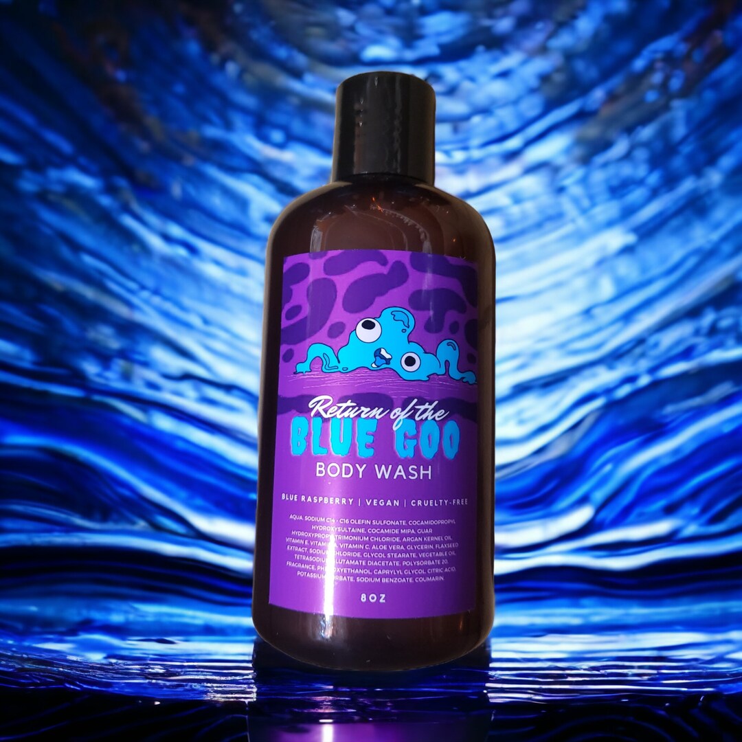 Return of the Blue Goo Body Wash - Blue Raspberry Scented Soap - Alien ...