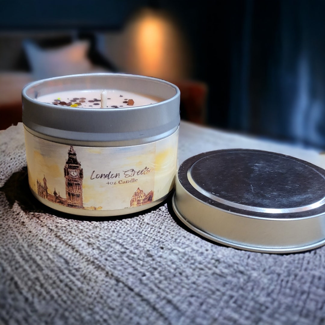 London Streets Candle Leather and Tobacco Scented England Gifts Travel ...
