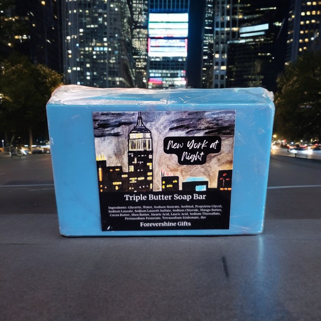 New York at Night Soap Bar - Moisturizing Soap Bar - Triple Butter Soap ...