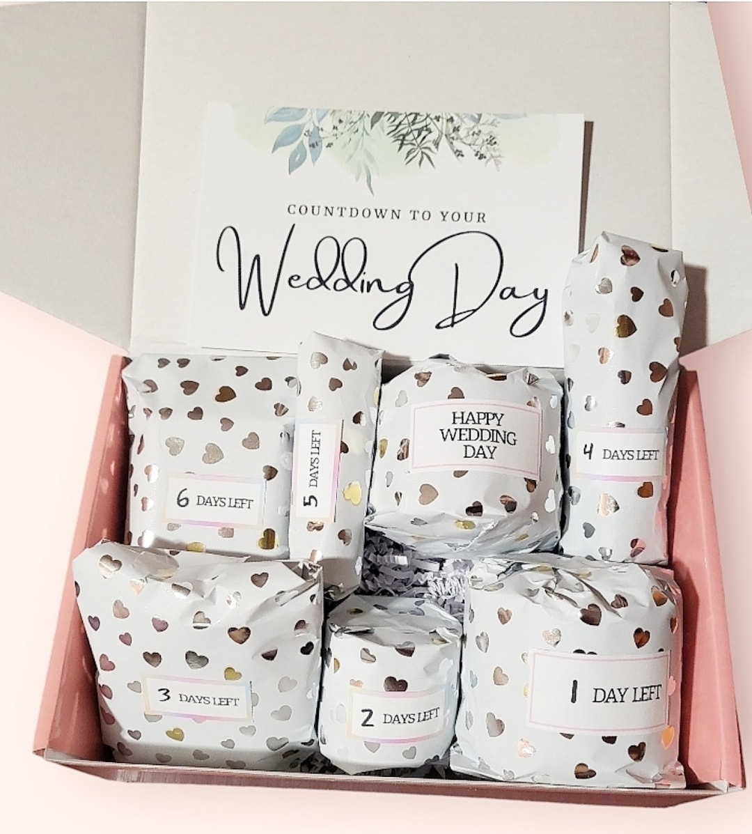 Custom Wedding Countdown Box – Bridal Self Care Gift | Bride to Be ...