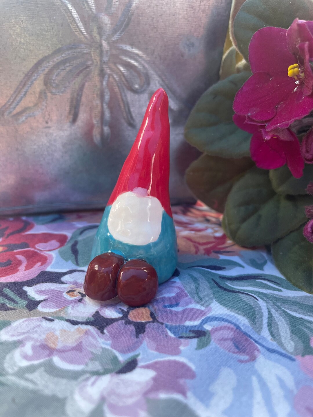 Ceramic Gnome Ring Holder - Etsy