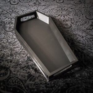 Coffin Serving Tray With Coffin Handles • Gothic Home Decor • 3D ...