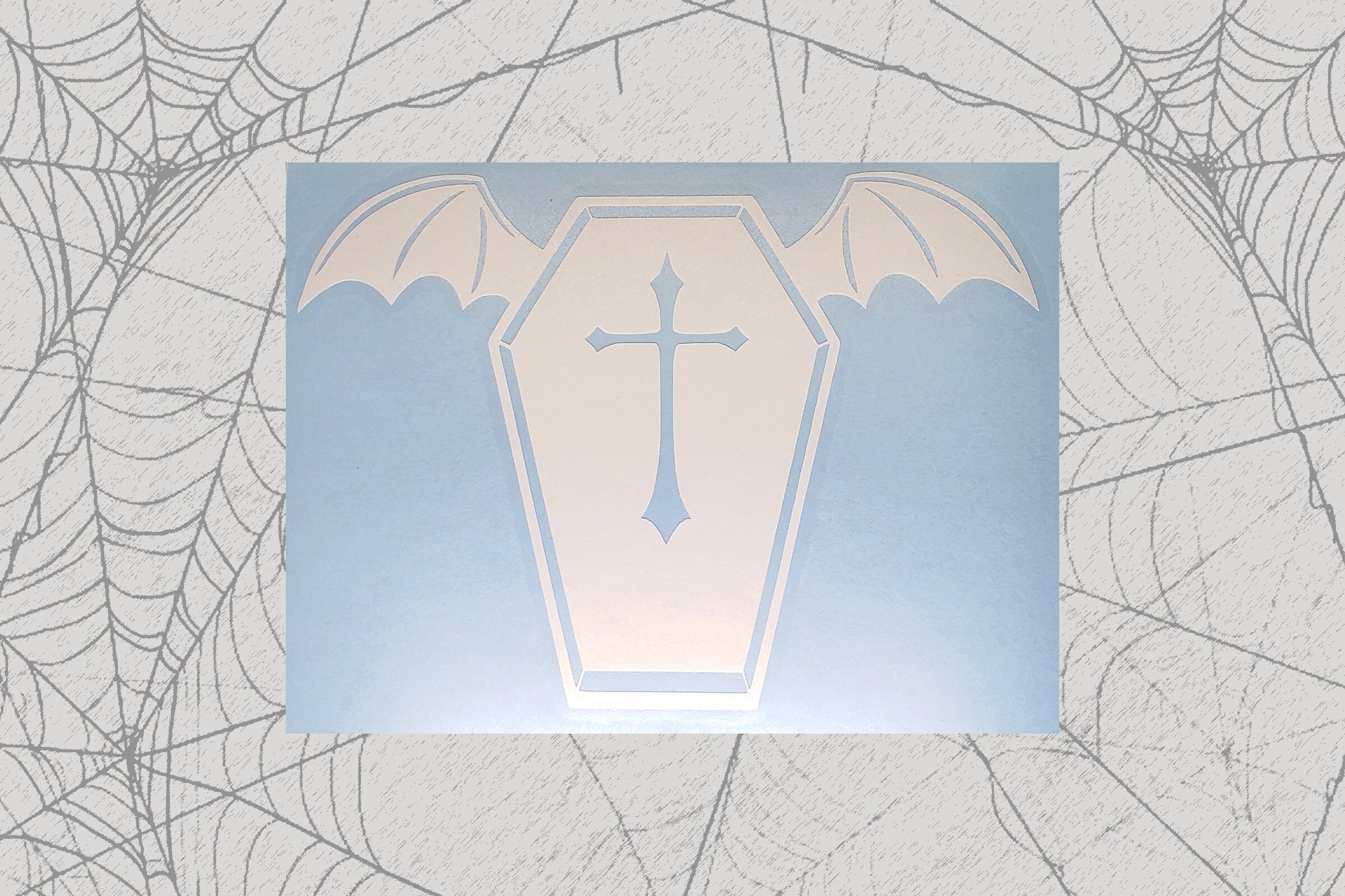 Bat Wing Coffin Permanent Vinyl Decal Gothic Home Decor - Etsy