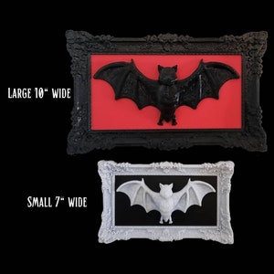 Bat Frame Wall Art • Gothic Home Decor • 3D Printed - Etsy