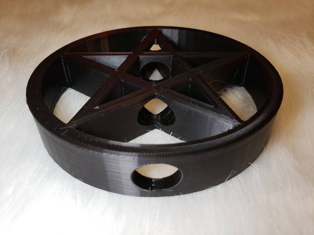 Pentagram Tree Topper Pentacle Reversible Gothic Holiday - Etsy UK