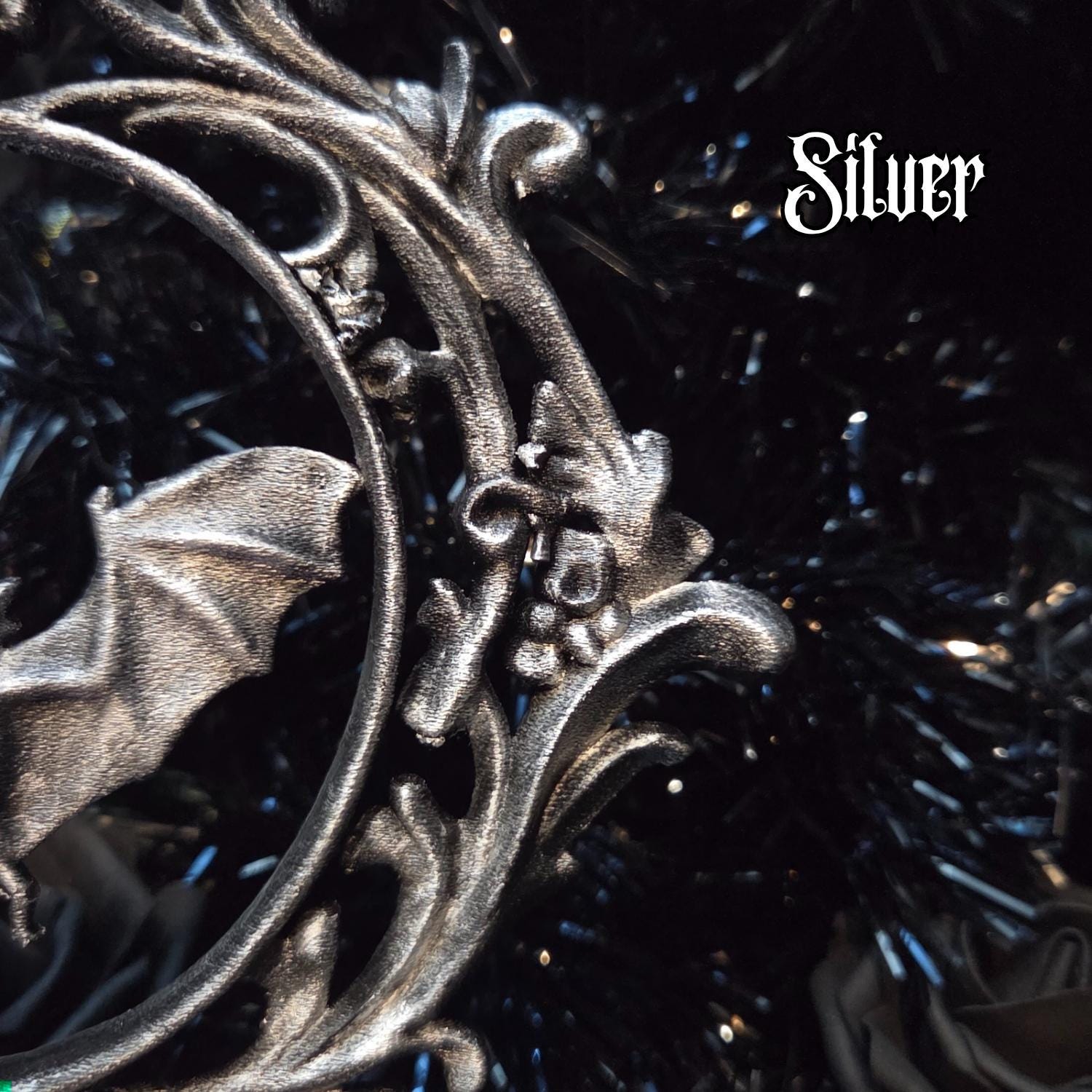 Iron Bat Tree Topper • Gothic Holiday Home Decor • 3D Printed - Etsy