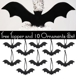 Bat Tree Topper • Gothic Holiday Home Decor • 3D Printed - Etsy