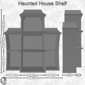 Haunted Scream House Shelf • Gothic Home Decor • 3D Print - Etsy