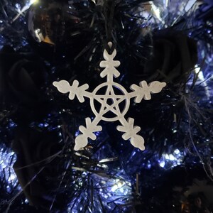 Snowflake Skull Tree Ornaments • Gothic Holiday Home Decor • 3D Printed ...