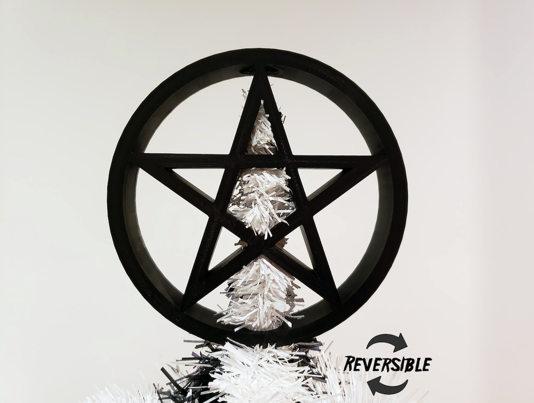 Star and Heart Tree Toppers • Gothic Holiday Home Decor • 3D Printed - Etsy